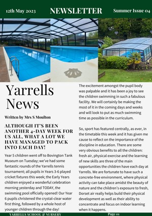 Newsletters - Yarrells School and Nursery